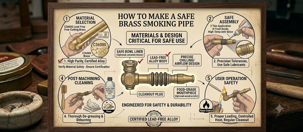 Are Brass Smoking Pipes Safe? Material & Safety Guide Australia – Bongs ...