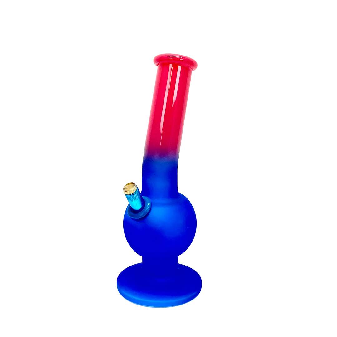 Bongfire Medium Glass Bongs Light Red Blue Color - 28cm – BongsMart ...