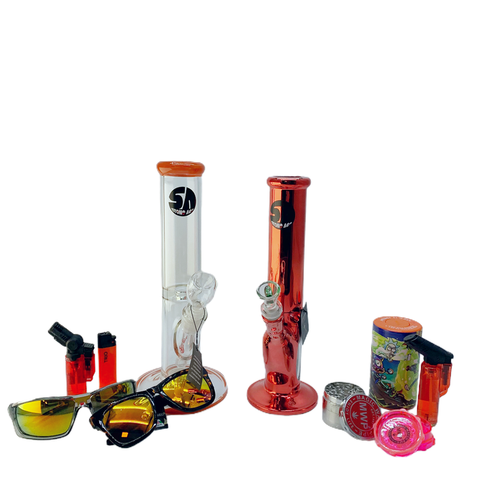 Bongs Bundle Pack - Orange Blaze Bong Bundle – BongsMart Australia