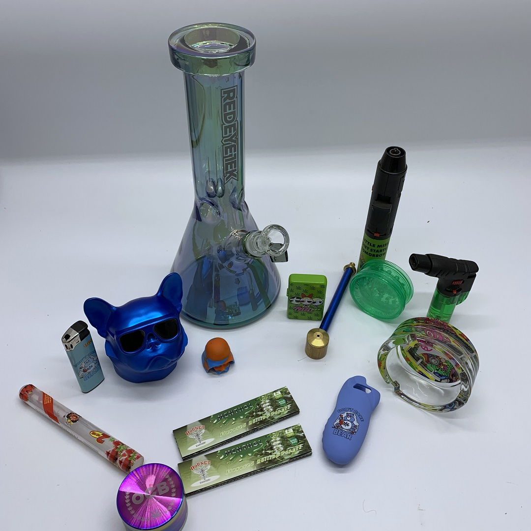 Red Eye Tek Iridescent Beaker Bong Set – BongsMart Australia