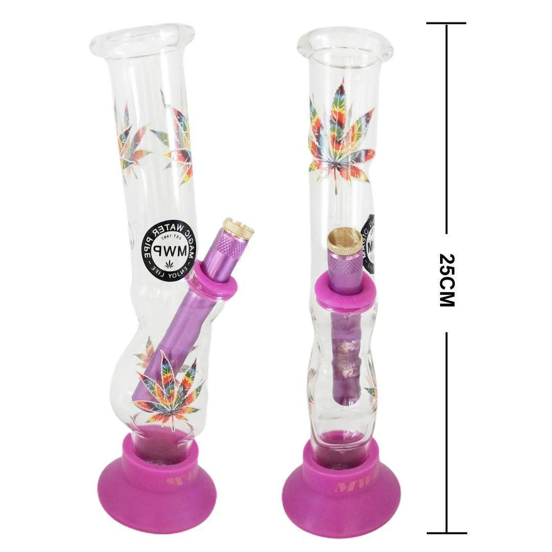 MWP Glass Medium Bong Leaf Pic Gripper Bong 25cm – BongsMart Australia