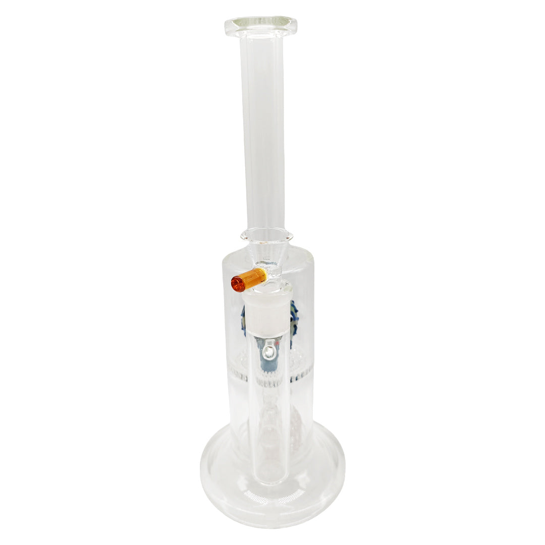 Stone Age Glass Water Pipe Bong with Fish Water Diffuser 33cm ...