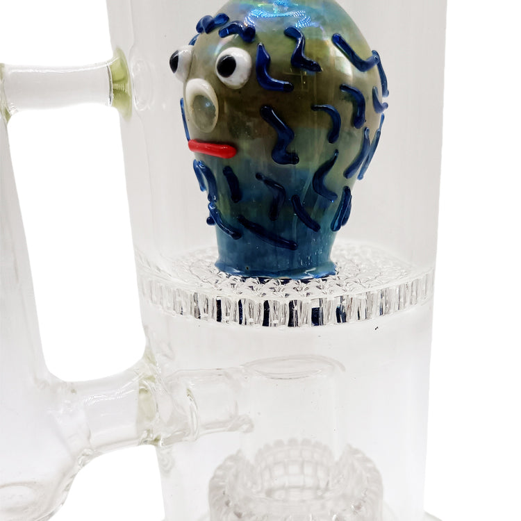 Stone Age Glass Water Pipe Bong with Fish Water Diffuser 33cm ...