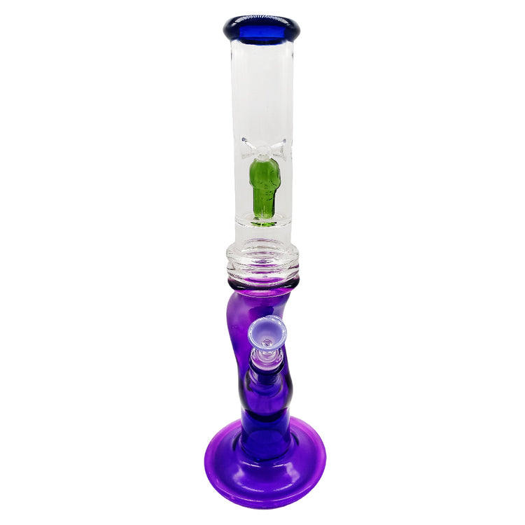 Stone Age Neon Purple Zong with Percolator 37.5cm – BongsMart Australia