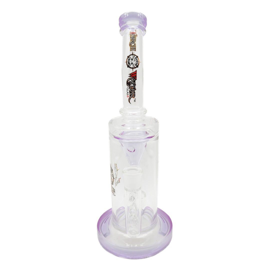 Stone Age Large Bent Bubble Purple Glass Bong – 30cm – BongsMart Australia