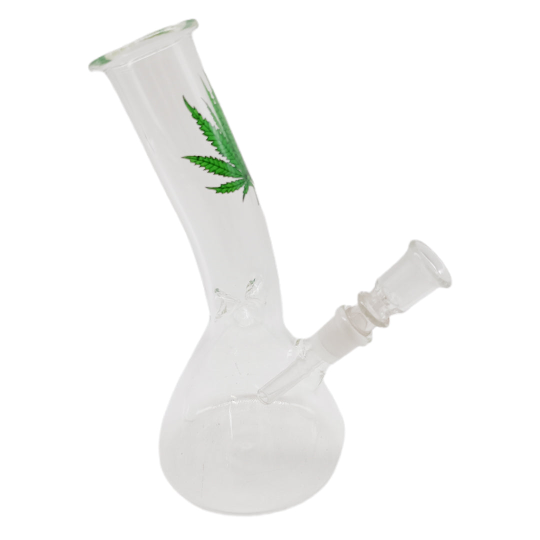 Stone Age Bubble Glass Bong – Weed Leaf Design 20cm (14mm Fitting ...