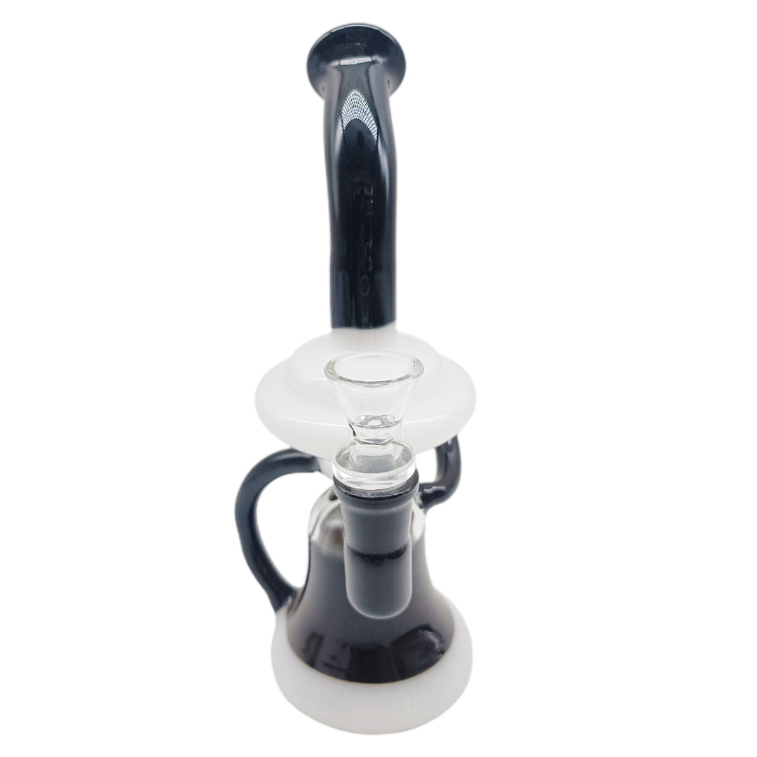 26.5cm Obsidian Spiral Recycler Bong Australia | BongSmart – Bongs Mart AU