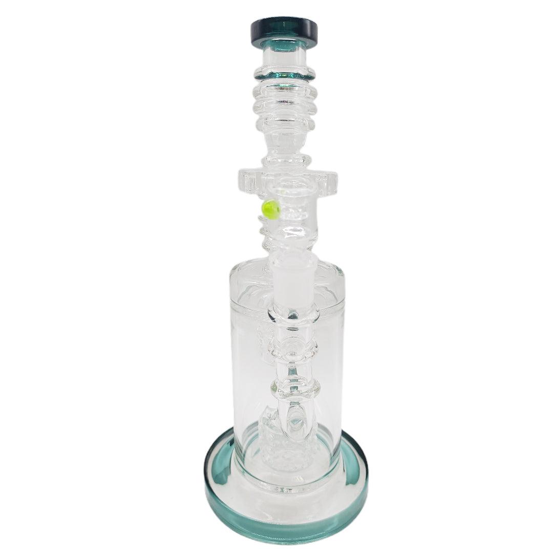 The Emerald Fortress Matrix Perc Glass Bong 30.5cm | Australia ...