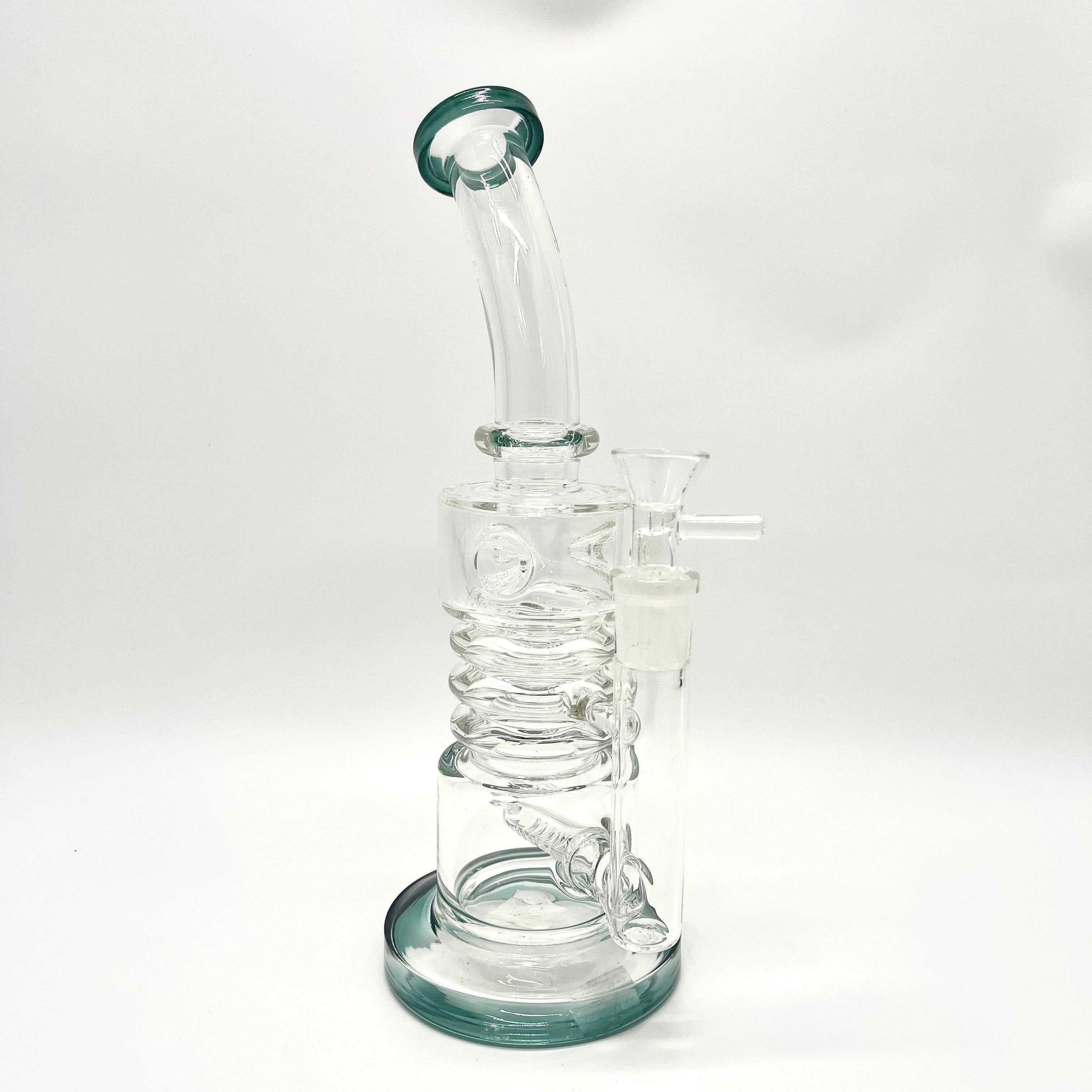 Stone Age Large Glass Bongs Green Mouth Piece N Bottom (30cm ...