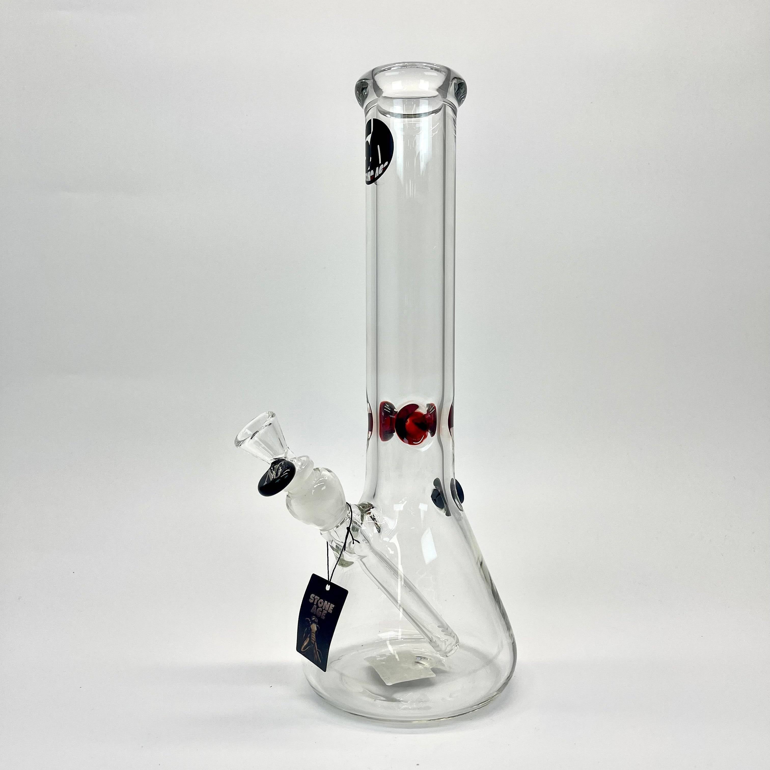 Large Stone Age Red Starter Glass Bongs - 30cm – BongsMart Australia