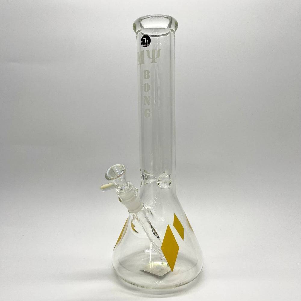 Large Stone Age Beaker Glass Bongs Yellow - 36cm – BongsMart Australia