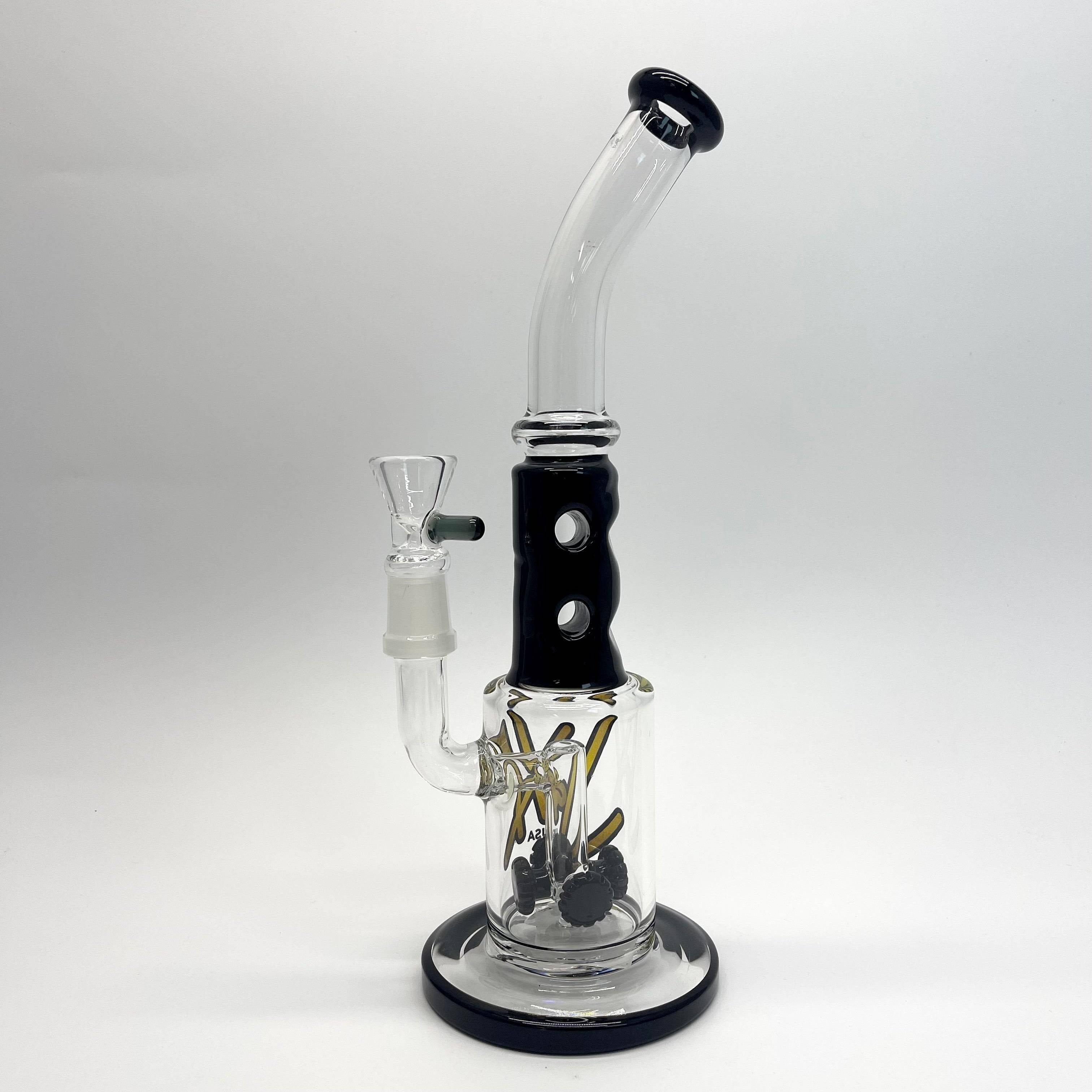 Weedo Large Glass Bong with Black Handle (32cm) Percolator Bong ...