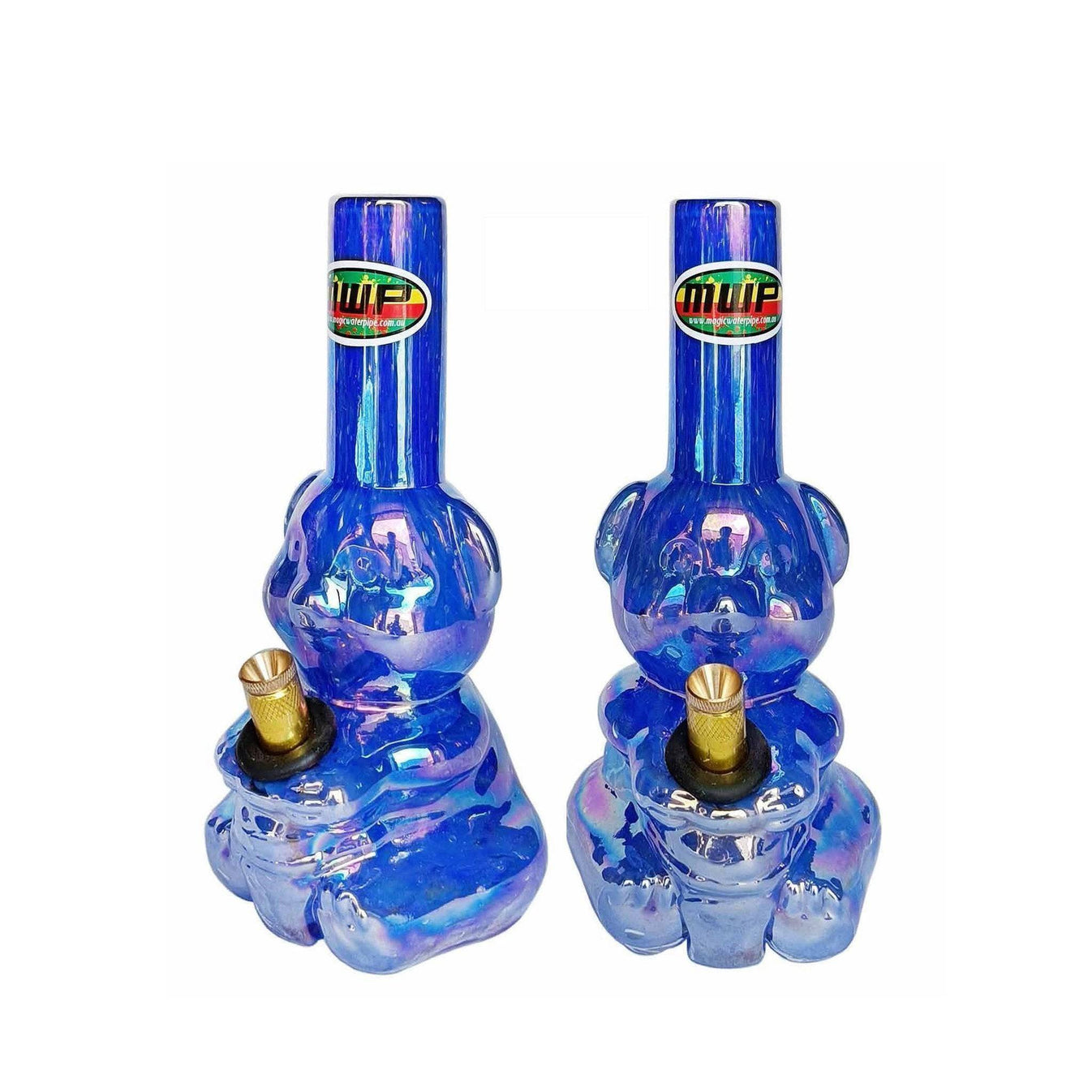 3G Glass Small Glass Bongs Teddy Bear Shape (20cm) - BongsMart Australia