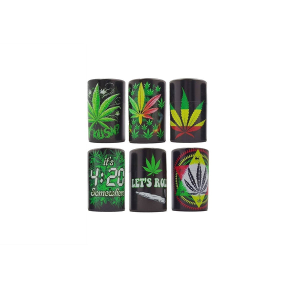 Airtight Leaf-Design Plastic Storage Container - BongsMart – BongsMart ...