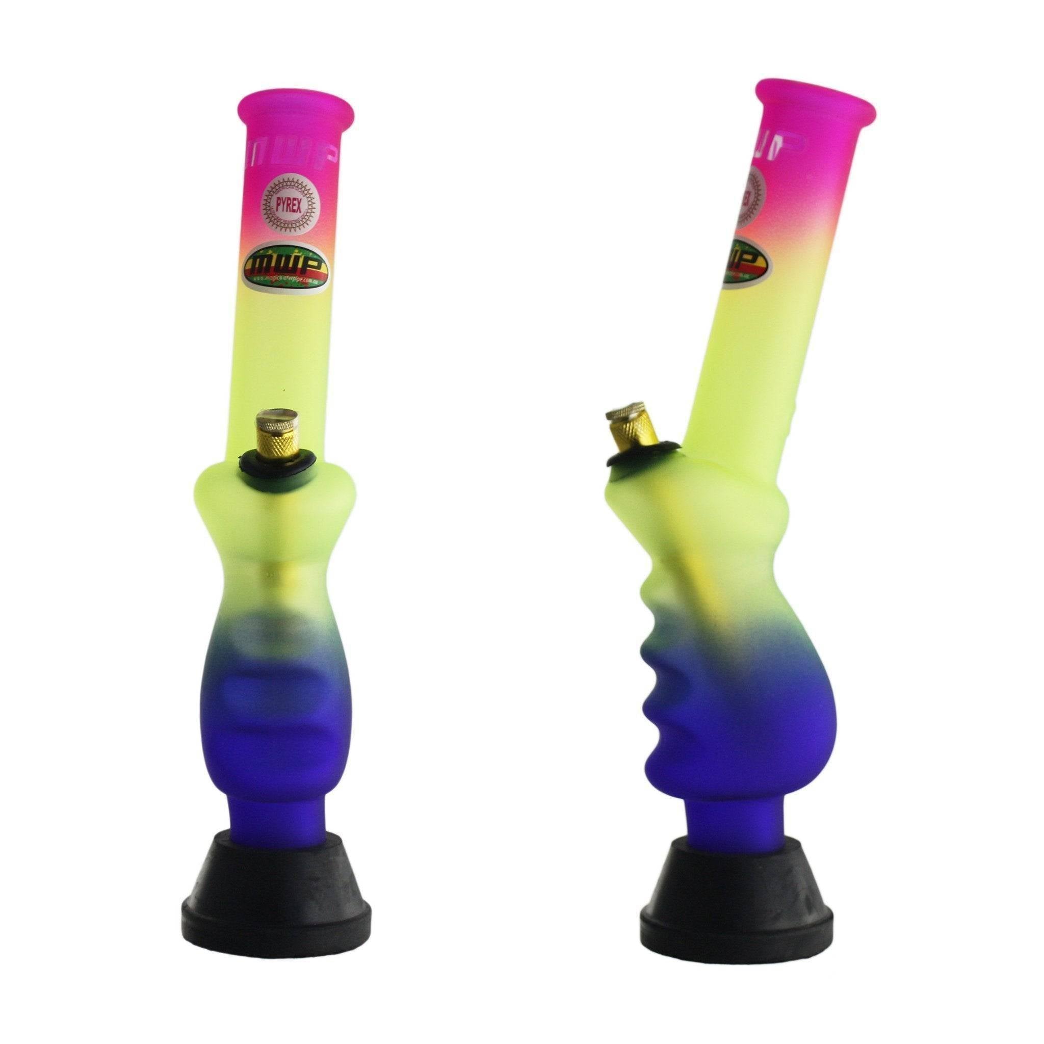 MWP Large Glass Bongs Rainbow Gripper 30cm - BongsMart Australia