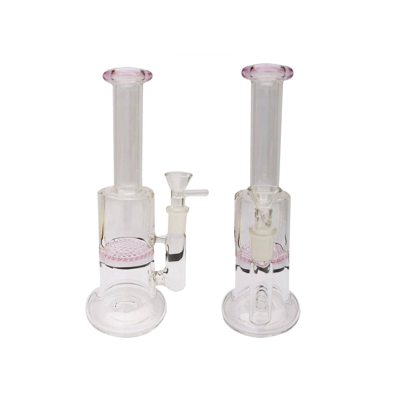 Stone Age Medium Glass Bongs with Pink Net Filter (22cm) Pink Bong ...